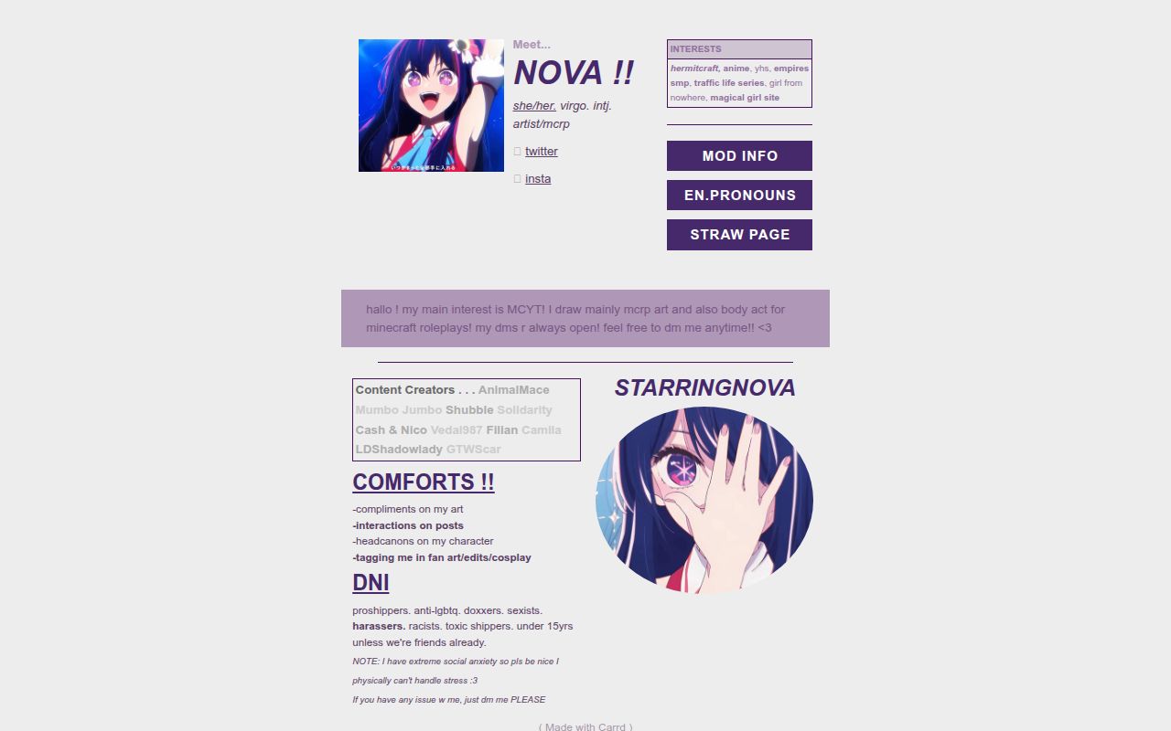 About Nova~!